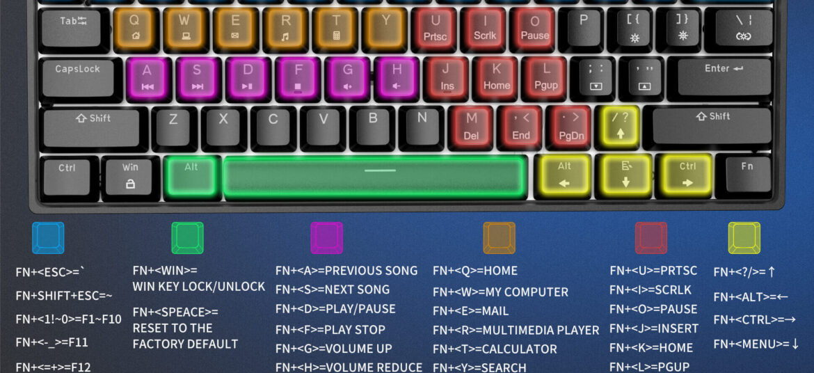 Dierya DK61SE Wired Mechanical Keyboard - Kemove Mechanical Keyboard