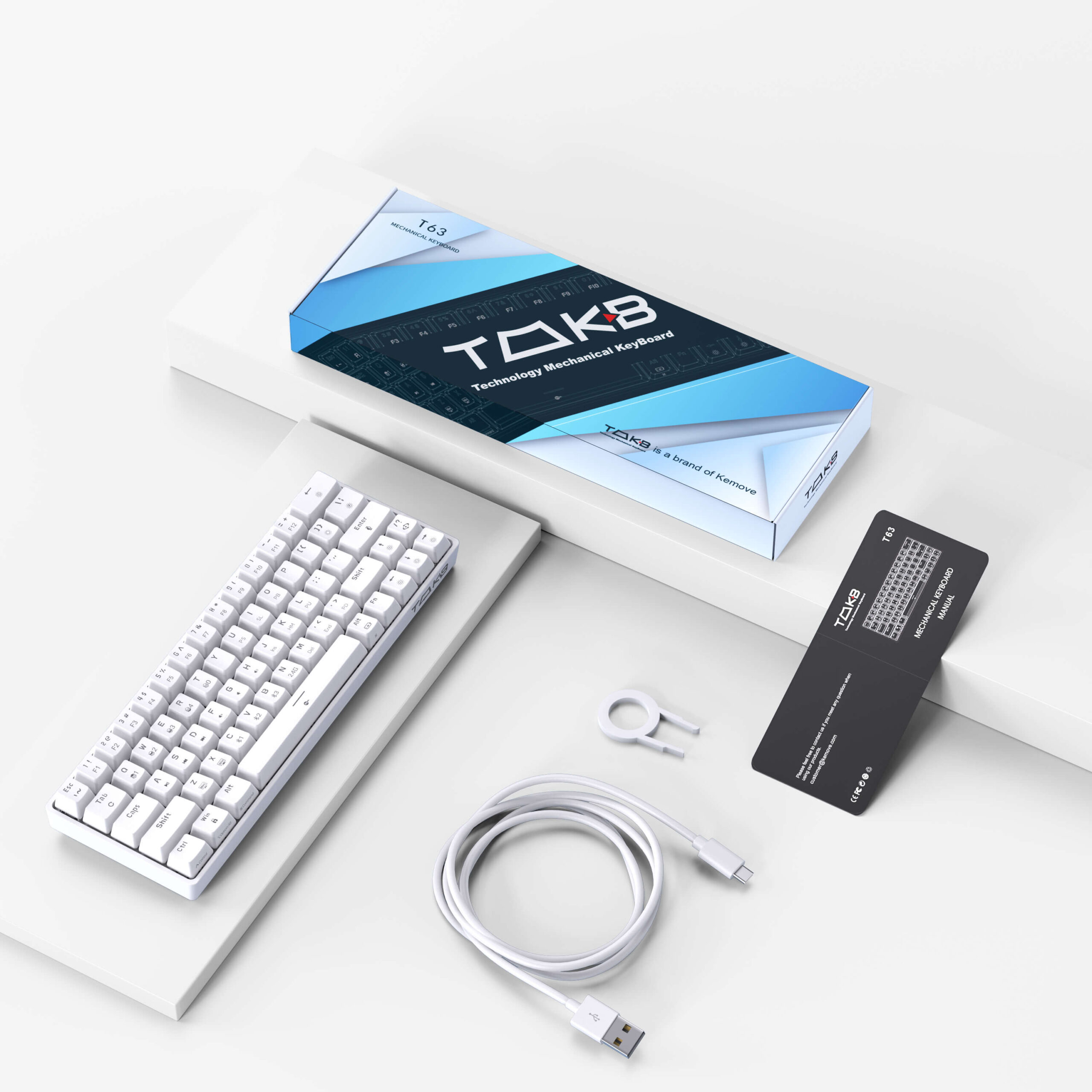 TMKB T63 Wireless Mechanical Keyboard - Kemove Mechanical Keyboard