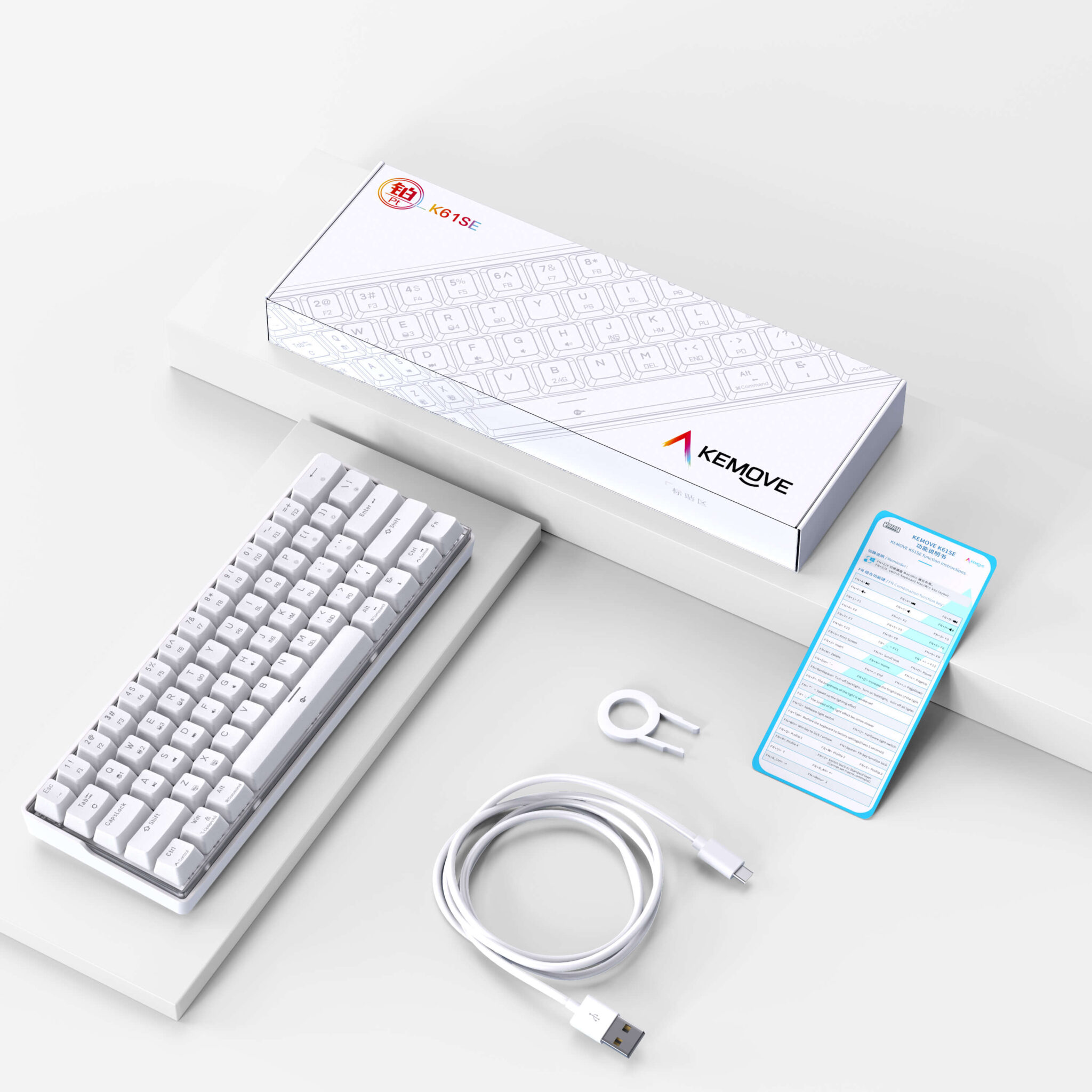 Kemove K61SE SnowFox Mechanical Keyboard - Kemove Mechanical Keyboard